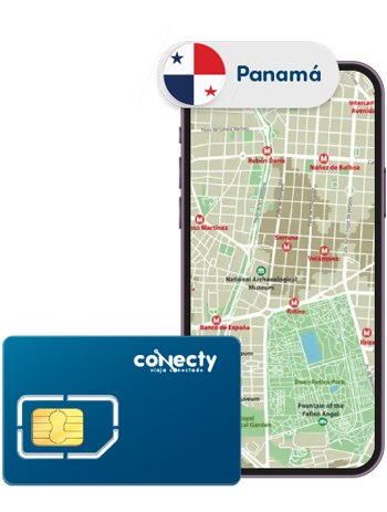 SIM CARD para viajar conectado a Panamá– Conecty